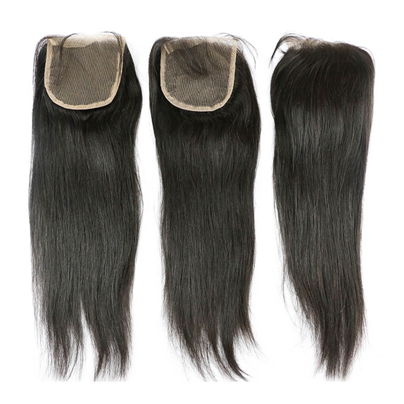 Brazilian Hair Middle Part Straight Hair Lace Closure
